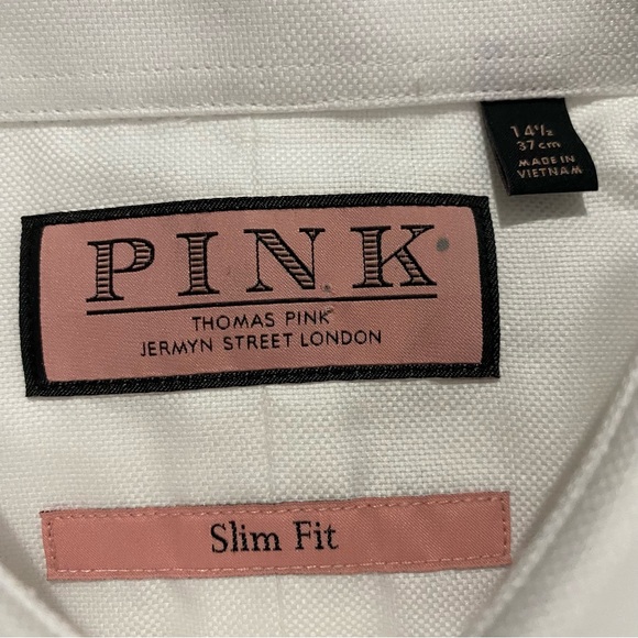 Thomas Pink | Shirts | Thomas Pink Mens White Royal Oxford Dress Shirt ...